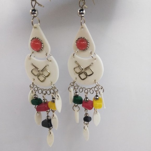 Jewelry | Peruvian Earrings In Alpaca And Natural Stone Andean ...